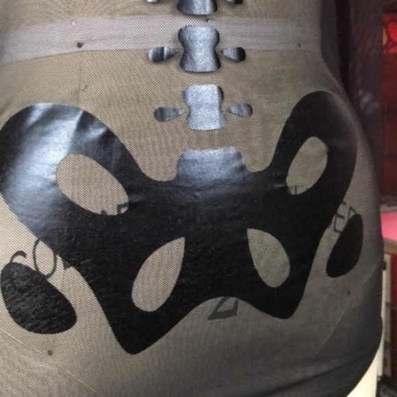 K Too | Tops | Mesh Skeleton Sheer Printed Bodysuit Dia De Los Mu ...